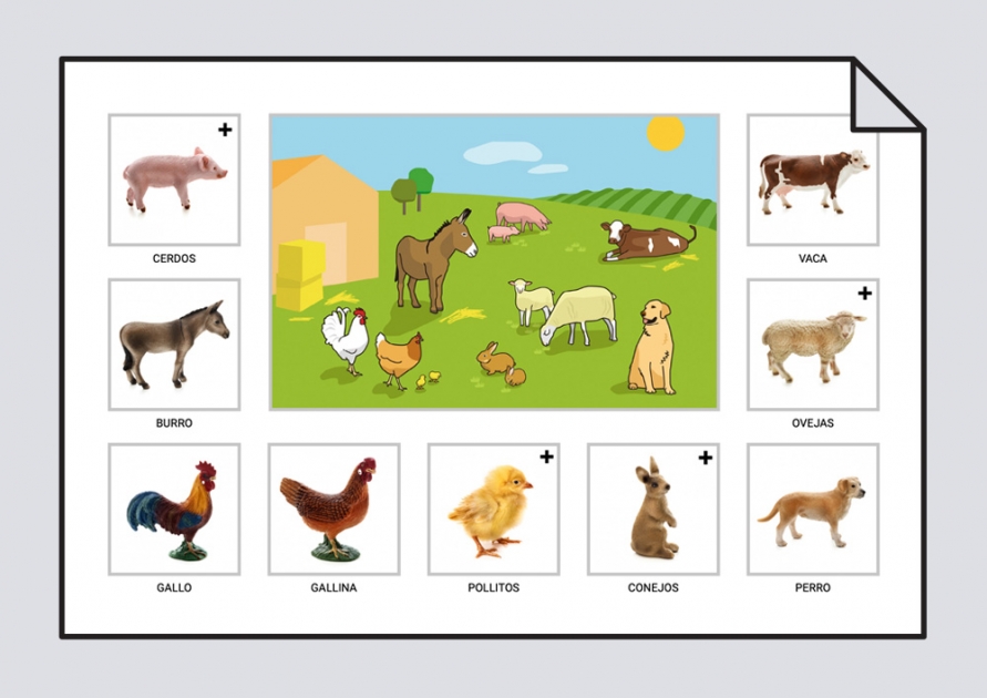 Los animales de la granja: Vocabulario #Soyvisual