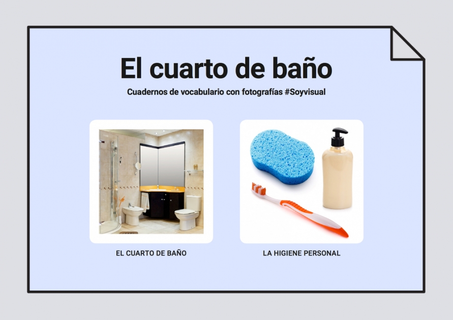 El cuarto de baño. Cuaderno de vocabulario: Vocabulario #Soyvisual