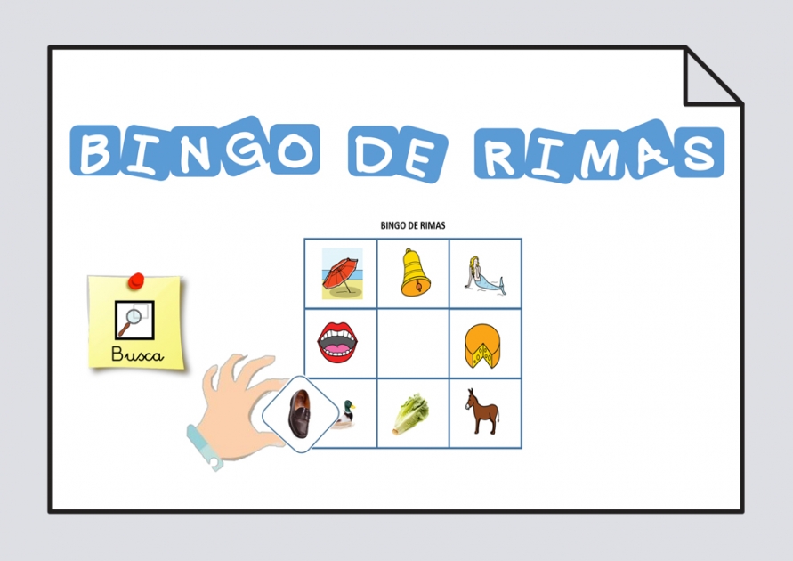 Bingo de rimas: Conciencia fonológica #Soyvisual