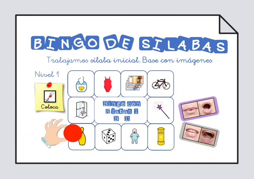 Bingo de sílabas: Conciencia silábica #Soyvisual