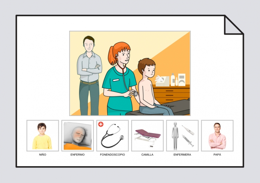 El niño está enfermo: Vocabulario #Soyvisual