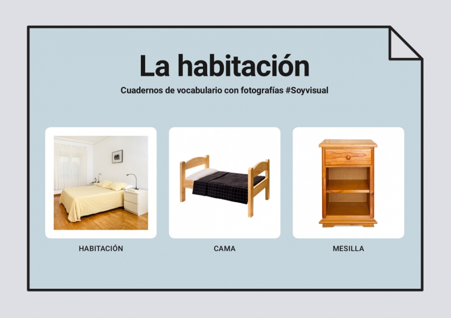 La habitación. Cuaderno de vocabulario: Vocabulario #Soyvisual