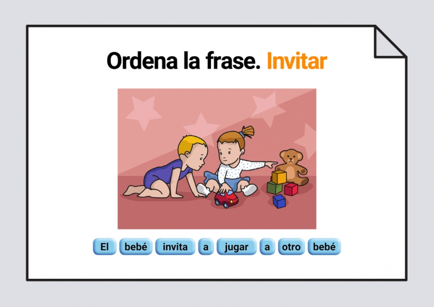 Ordena la frase. Invitar: Construcción de frases - Lectoescritura # ...