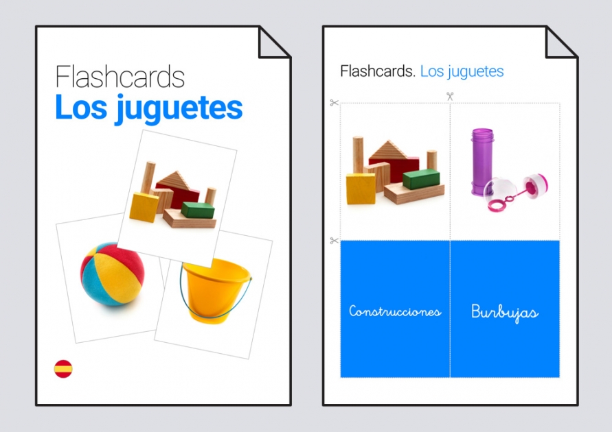 Flashcards. Los juguetes: Vocabulario #Soyvisual