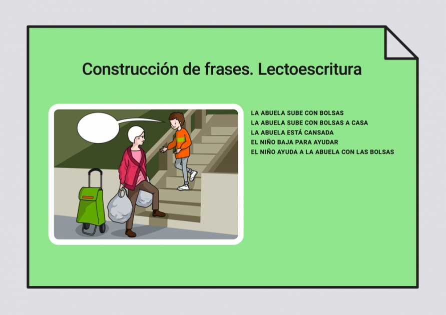 Construcción de frases. Lectoescritura 3: Construcción de frases #Soyvisual