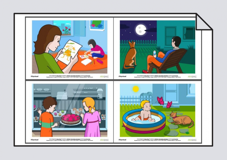 Láminas, fotos y pictogramas. Verbos Mirar y Leer: Vocabulario y ...