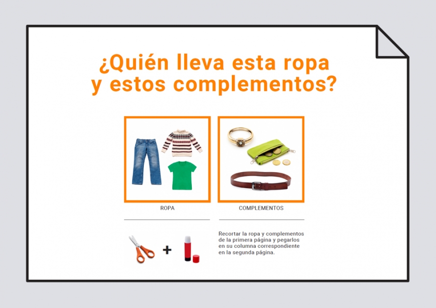 Quién lleva esta ropa y estos complementos: Clasificación y ...
