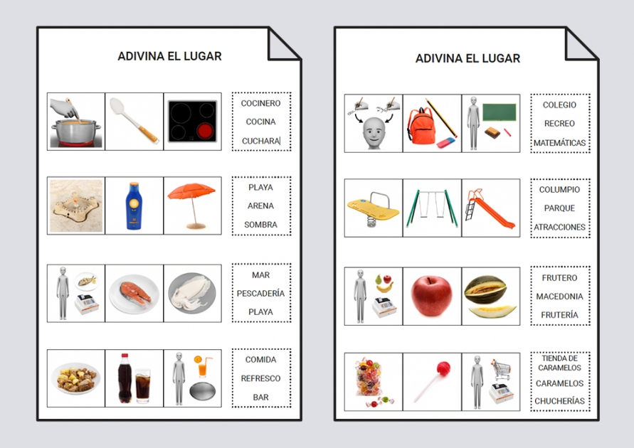 Adivina qué lugar es: Vocabulario #Soyvisual
