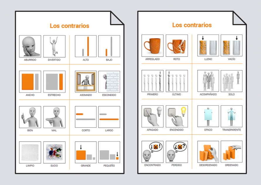Los contrarios: Vocabulario #Soyvisual