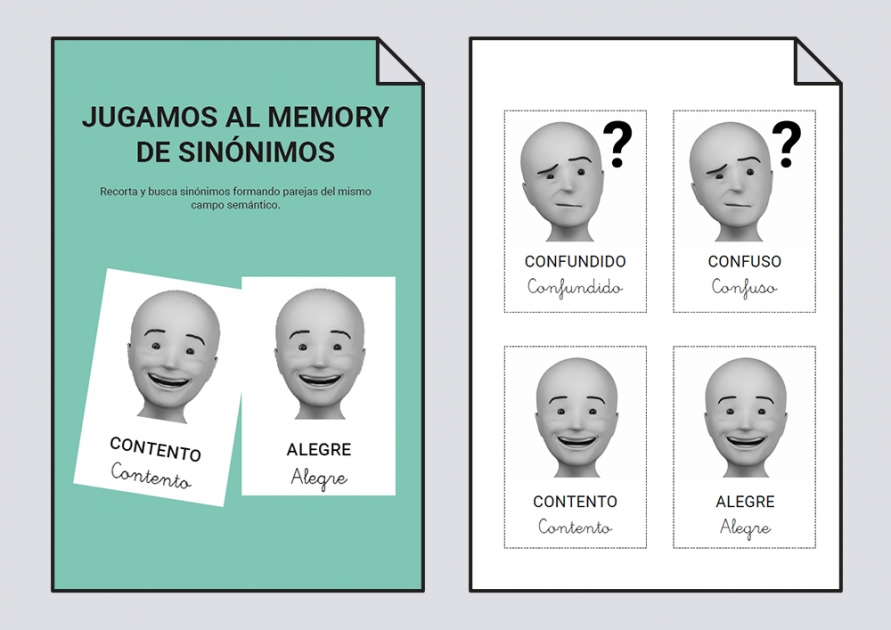 Memory Sinónimos 2: Memoria visual #Soyvisual