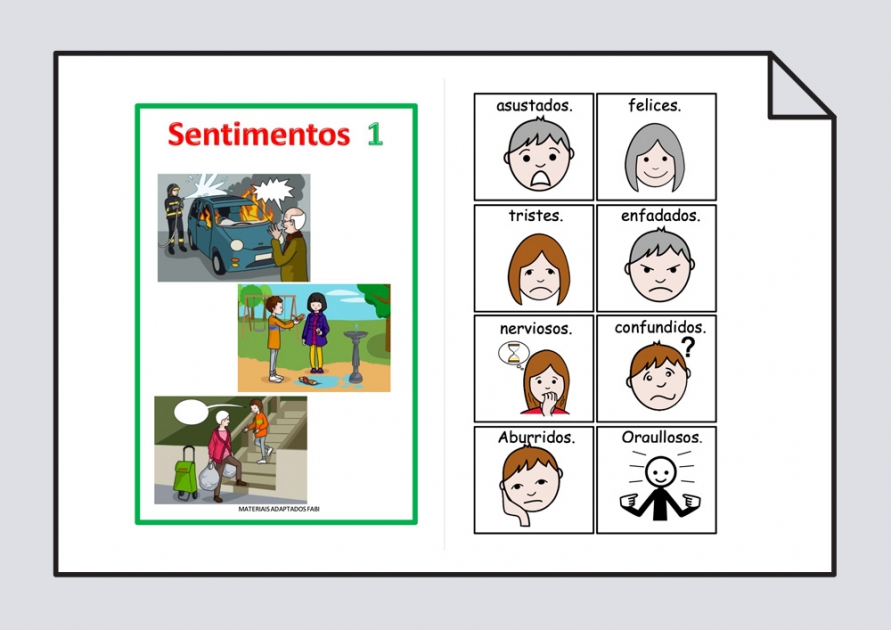 Sentimientos I y II. Material TEACCH: Vocabulario #Soyvisual