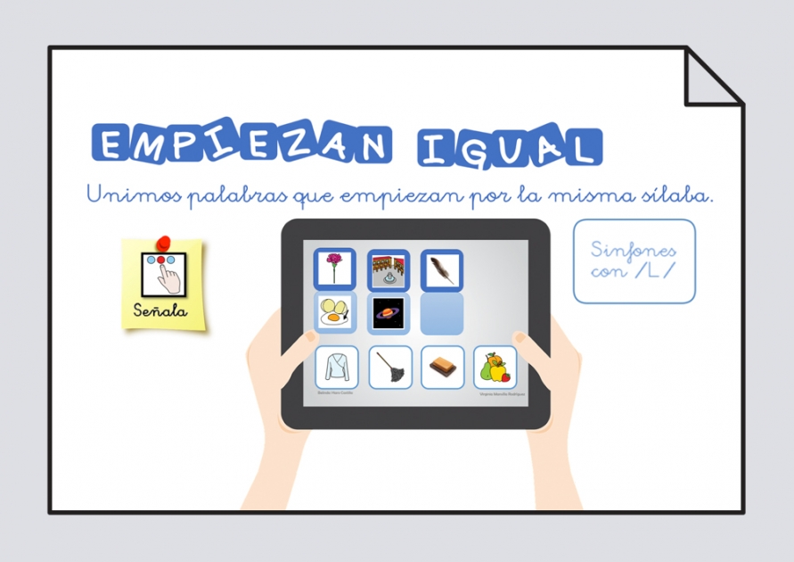 Emparejar sílabas iniciales con sinfón L: Conciencia silábica #Soyvisual
