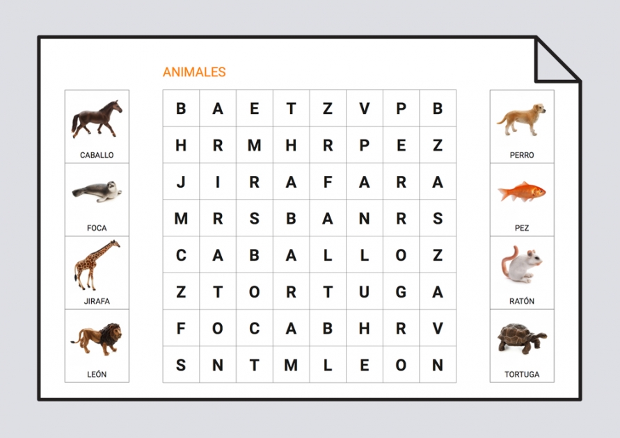 Sopa de letras 1: Lectoescritura #Soyvisual