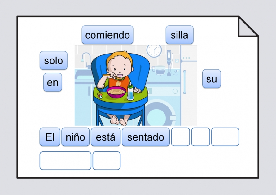 Ordena la frase 4: Construcción de frases - Lectoescritura #Soyvisual