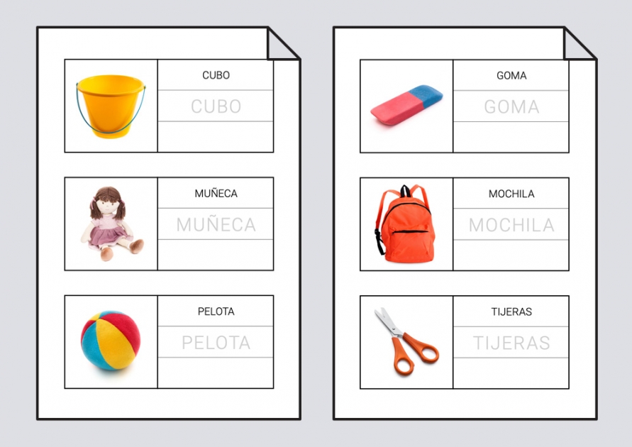 Tarjetas de lectoescritura - Vocabulario: Lectoescritura #Soyvisual