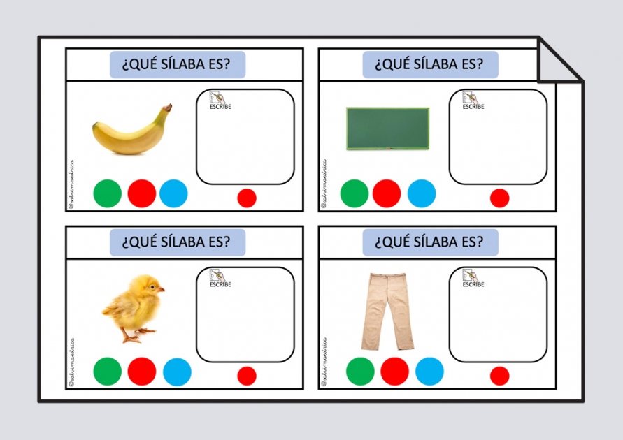 ¿Qué sílaba es? Trisílabas: Lectoescritura #Soyvisual