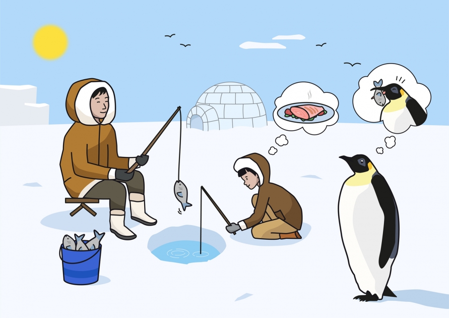 Los esquimales están pescando #Soyvisual