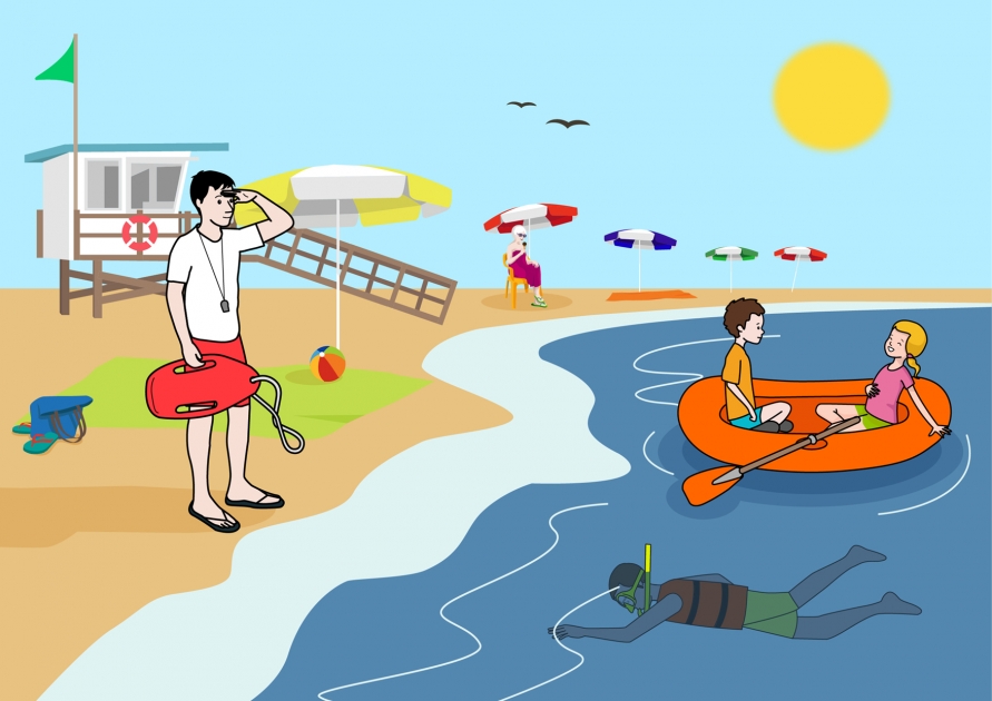 El socorrista vigila la playa #Soyvisual